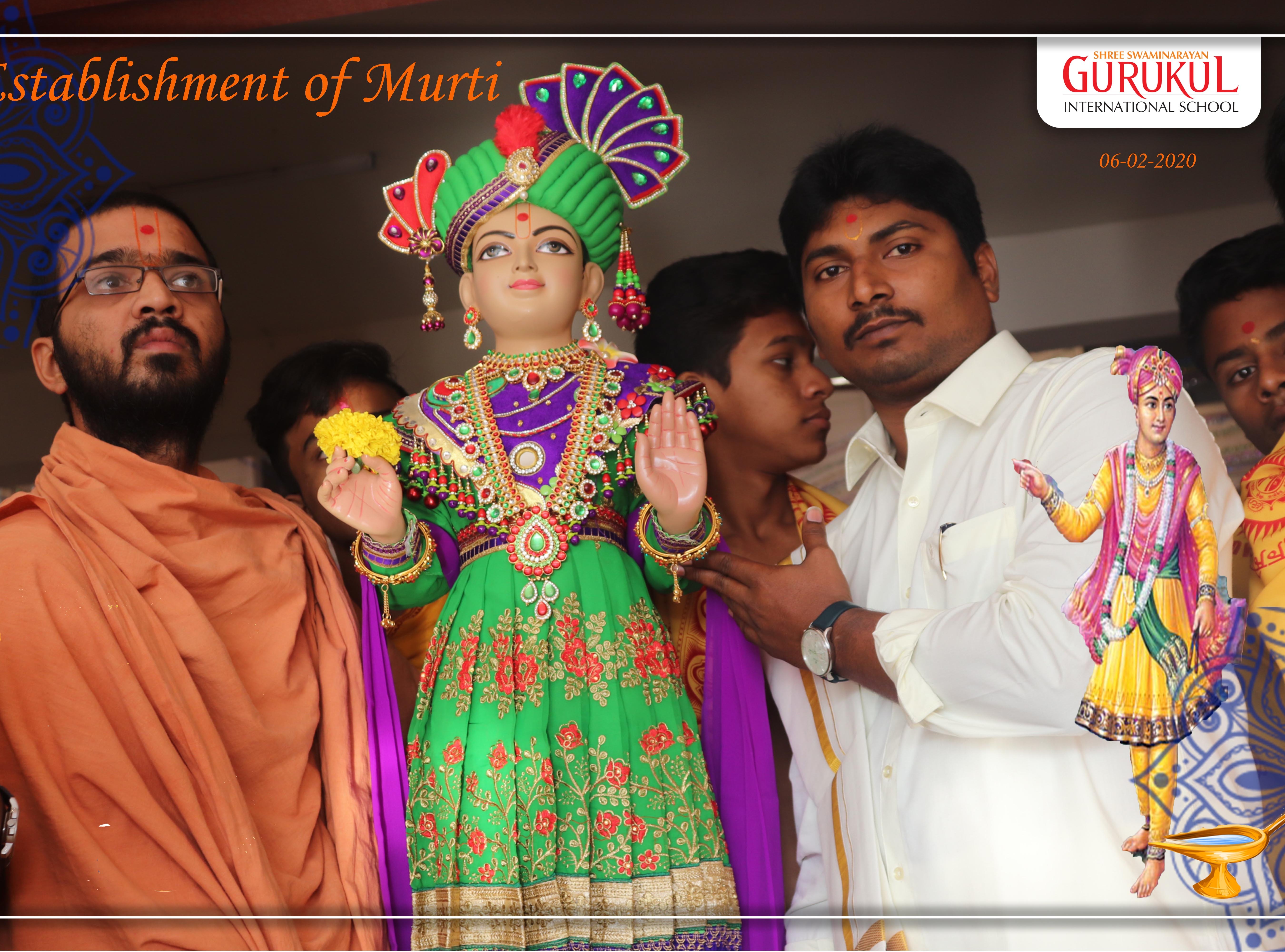 Establishment of Ghanshyam Maharaj Murti at Gurukul Vijaywada ...