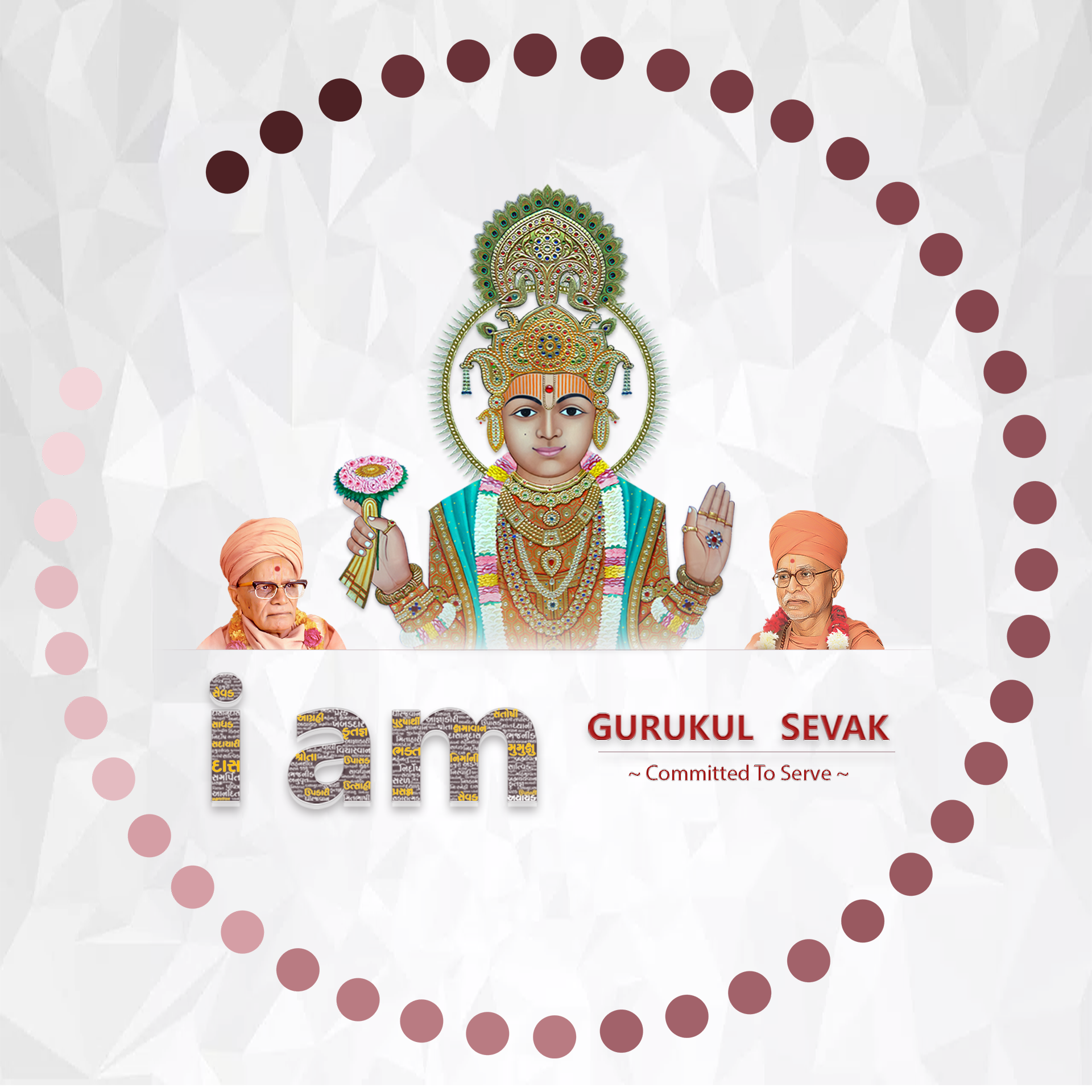 i am GURUKUL SEVAK - WhatsApp DP | Swaminarayan Gurukul Rajkot Sansthan