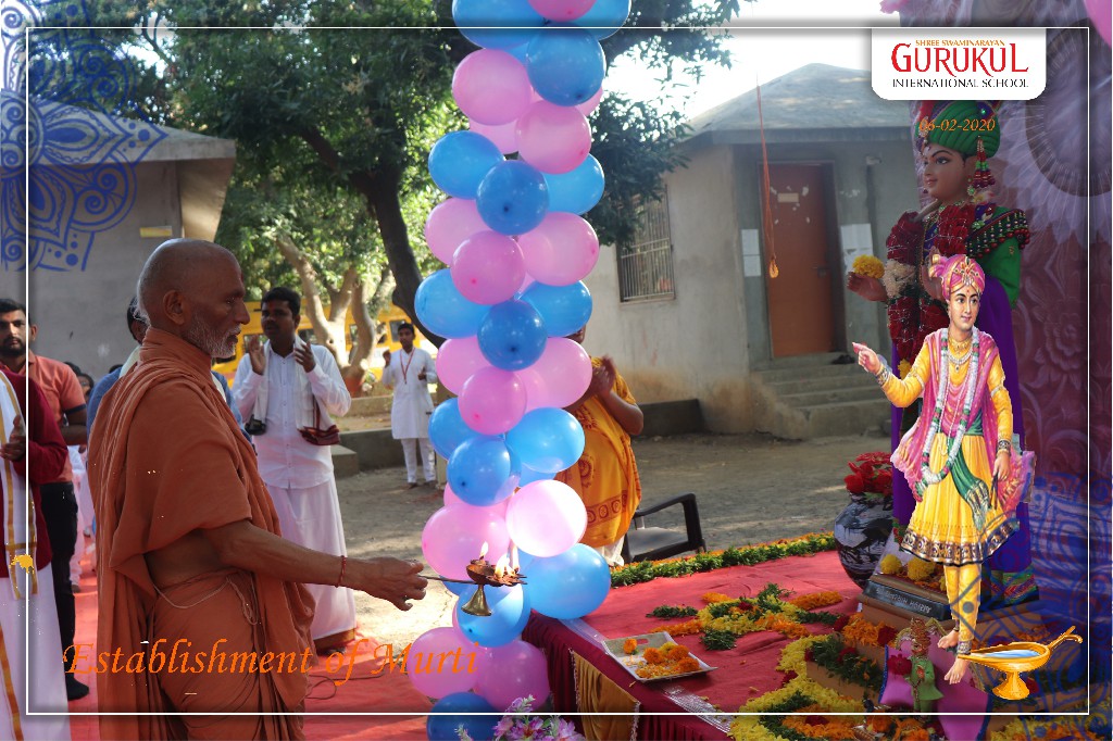 Establishment of Ghanshyam Maharaj Murti at Gurukul Vijaywada ...
