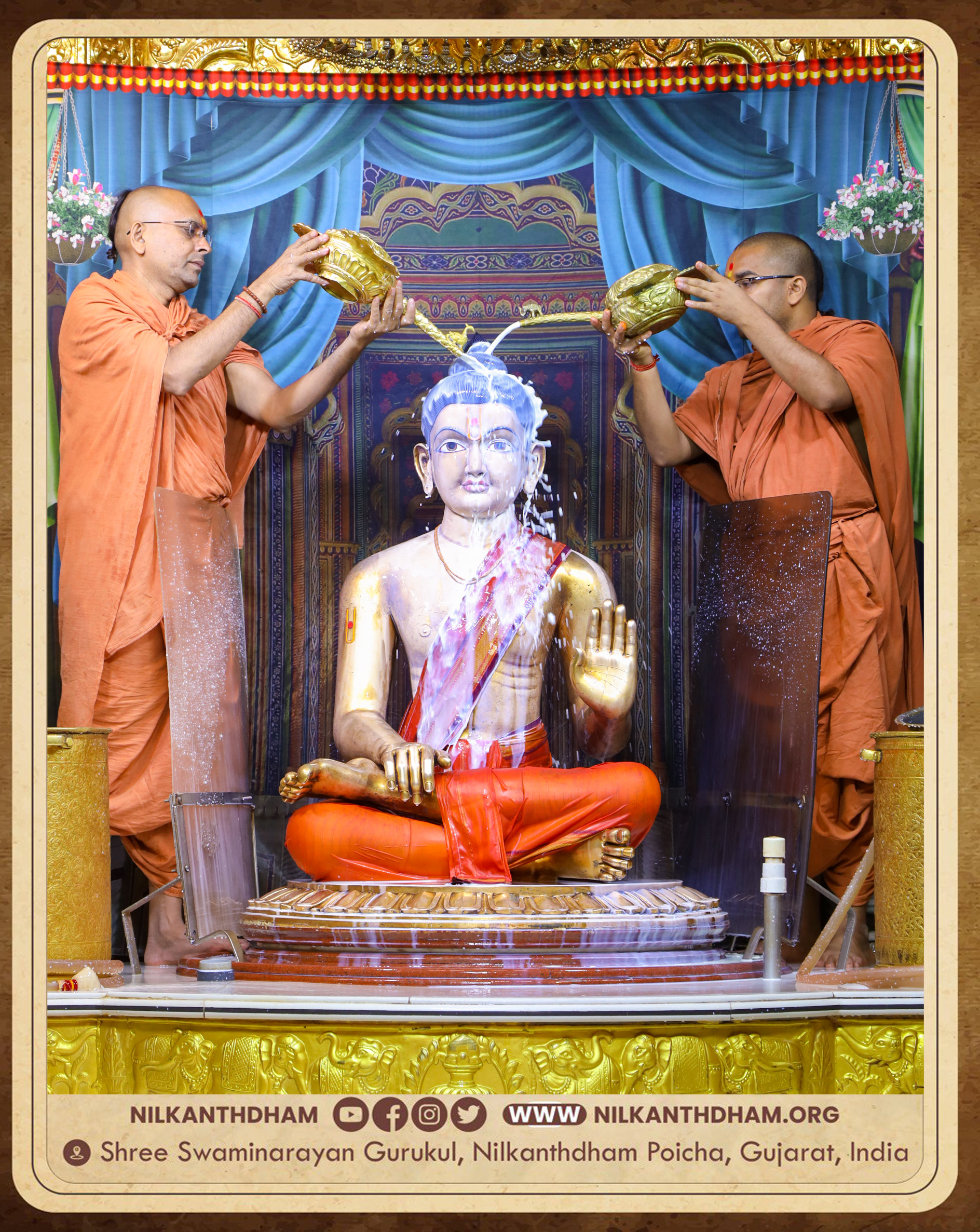 Nilkanthdham Today Darshan | Swaminarayan Gurukul Rajkot Sansthan